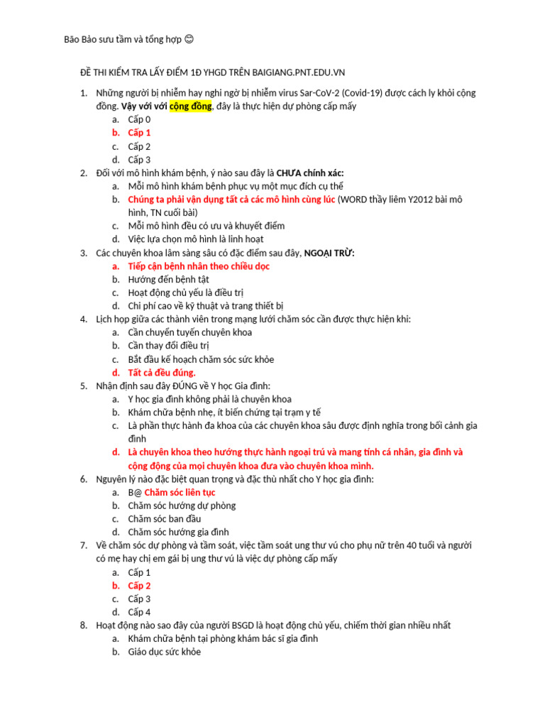 Yhgd Thi Thu Suu Tam | PDF