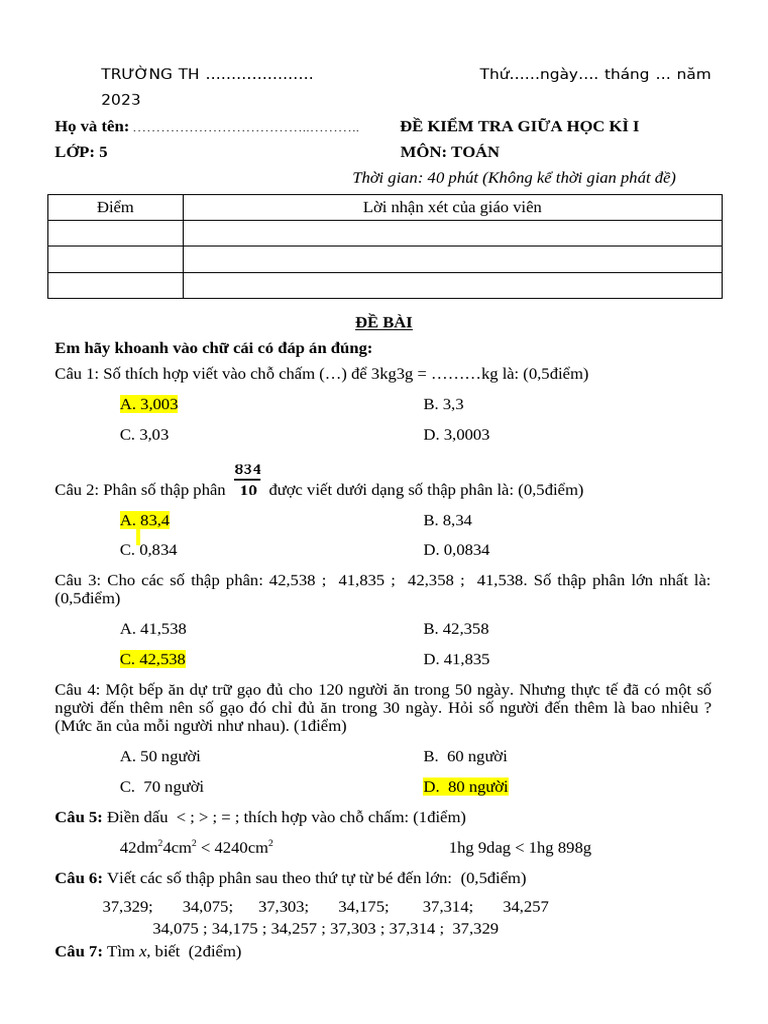 De-thi-GK1-mon-Toan-5-nam-2022-de-3 | PDF