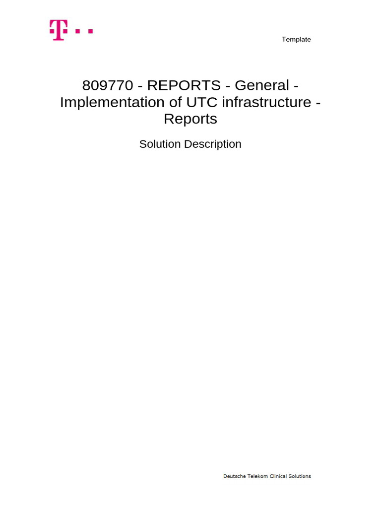 UTC Infrastructure Implementation Report | PDF | Data | Information Science