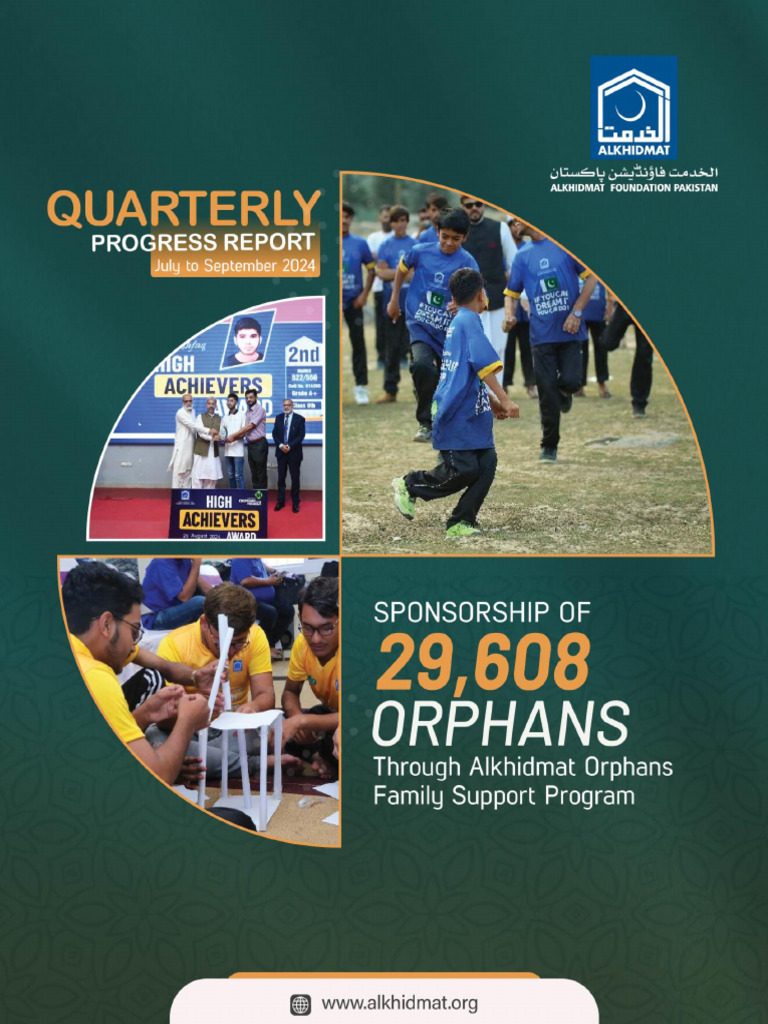 QPR - Sponsorship of Orphans Through OFSP (July To Sep) 2024-AKFP | PDF ...