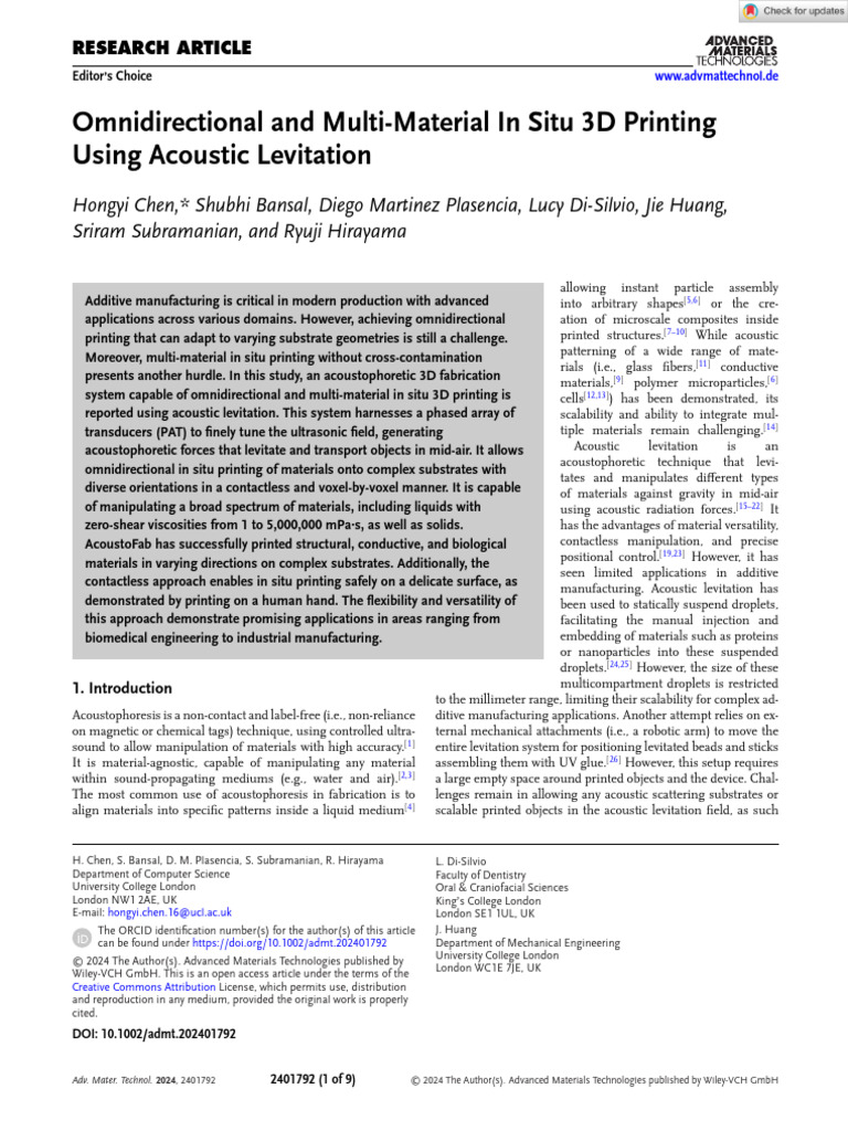 Adv Materials Technologies - 2024 - Chen - Omnidirectional and Multi‐Material In Situ 3D ...