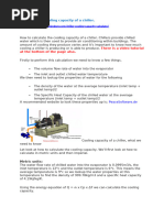 Chiller Efficiency Calculation Overview | PDF