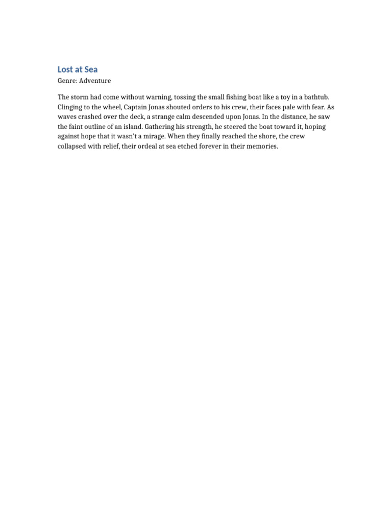 Story_4_Lost_at_Sea | PDF