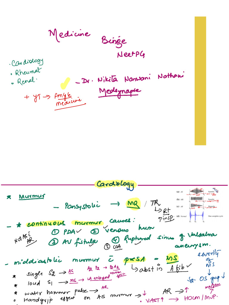 Medicine Binge NEETPG Annot | PDF
