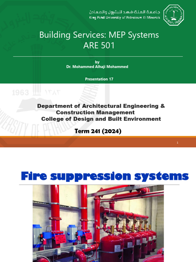 ARE 501 - Building MEP Systems - 241 - 17 | PDF | Fires | Fire ...