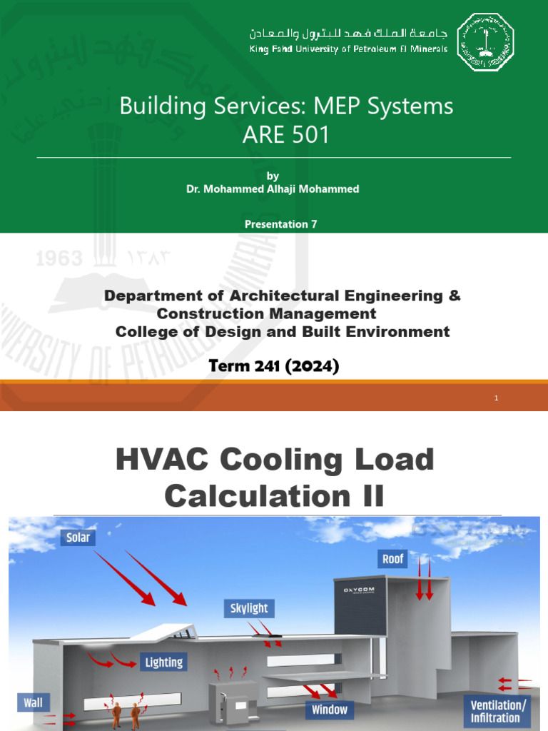 ARE 501_Building MEP Systems_241_7 | PDF | Thermodynamic Properties ...