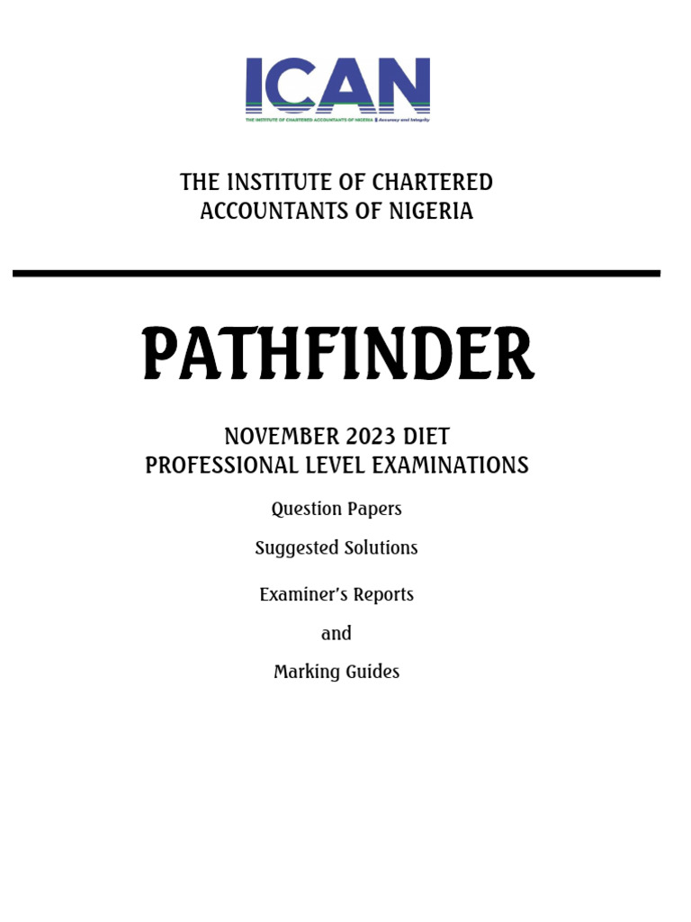studentsdocumentsNOV20202320PATHFINDER20 20PROFESSIONAL20LEVEL PDF | PDF | Goodwill (Accounting ...