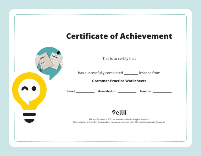 English Grammar Achievement | PDF