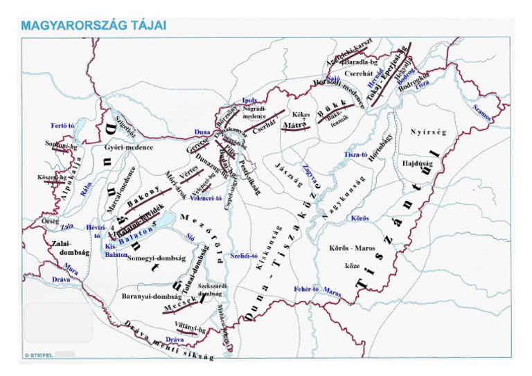 Magyarország tájai térkép | PDF