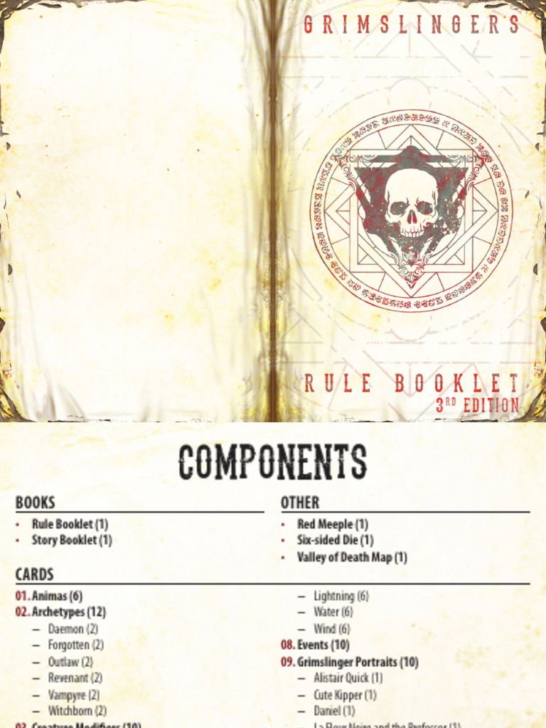 Grimslingers Core Game Rulebook v3 | PDF