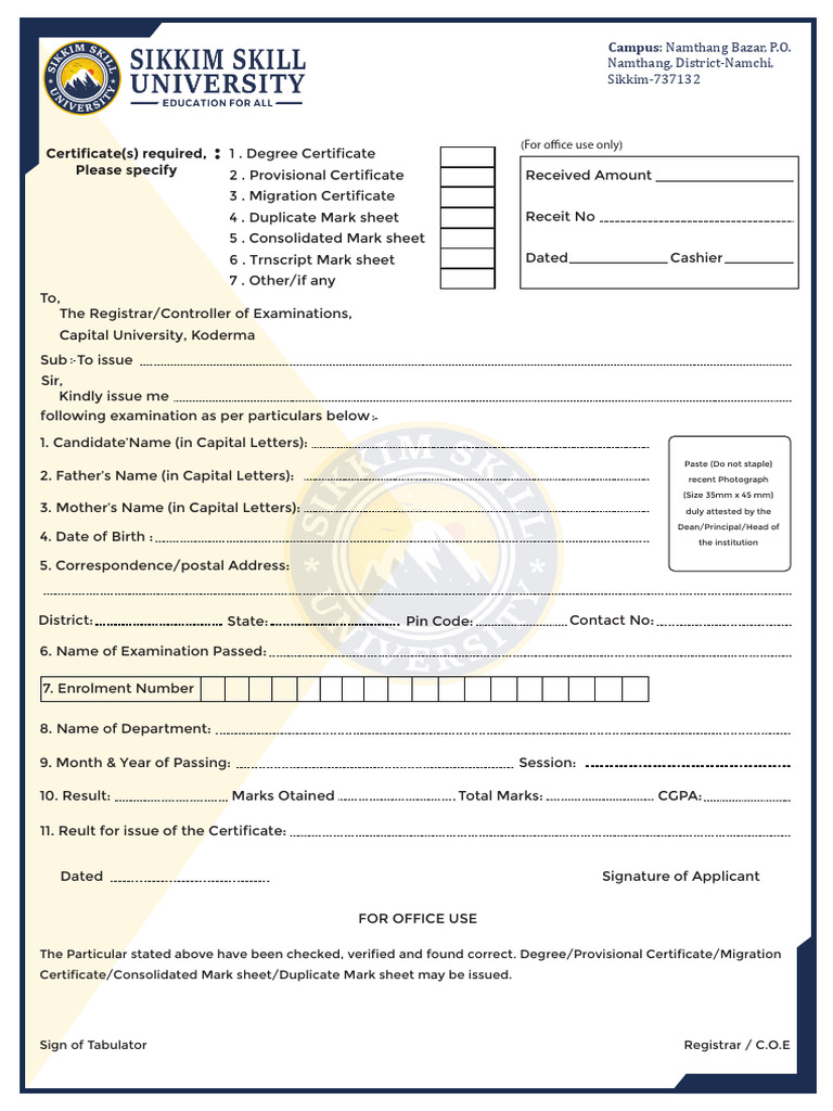 Multi-Purpose Form Ssu | PDF