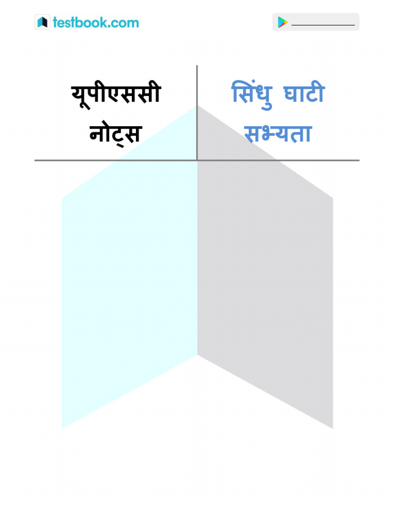 Indus Valley Civilization Ivc in Hindi Upsc Notes in Hindi B49ed33c | PDF