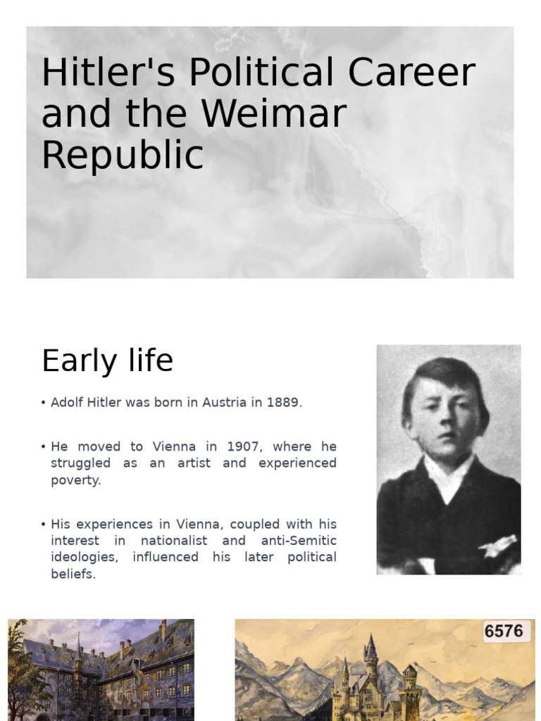 Hitler's Political Career and The Weimar Republic | PDF | Weimar ...