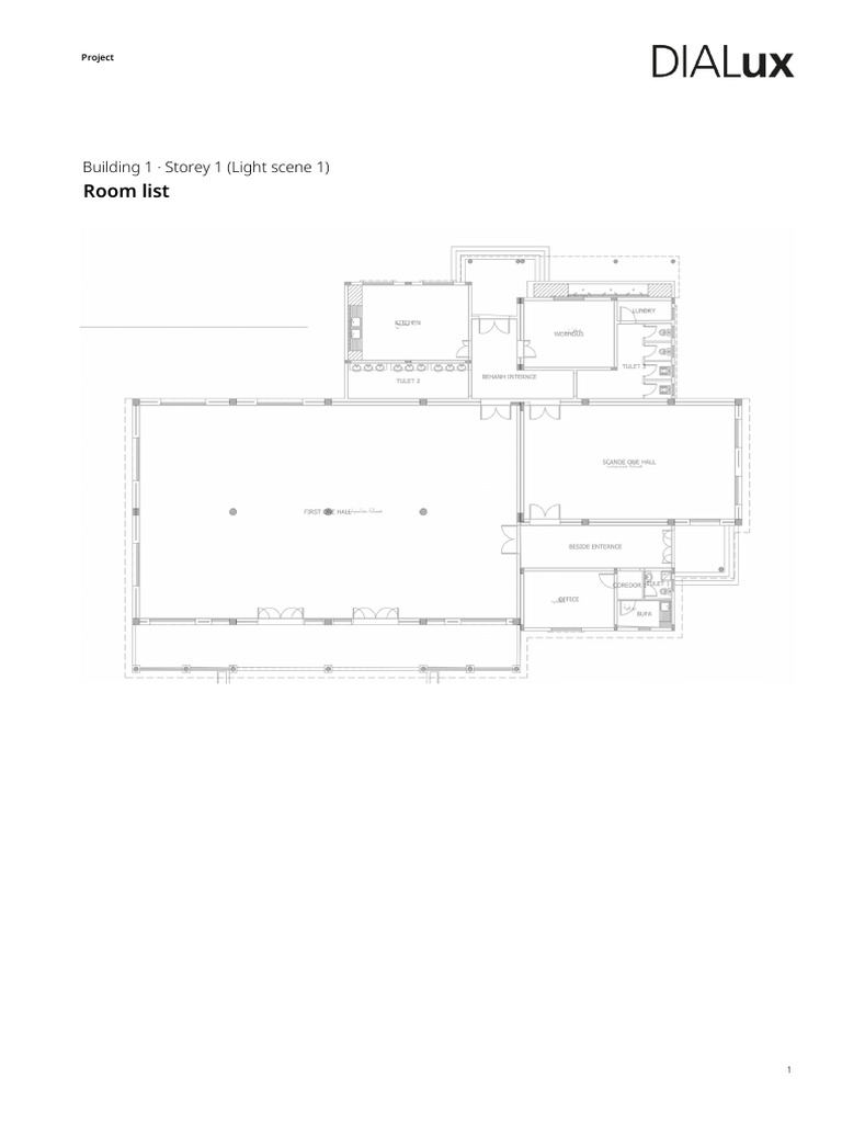 Storey 1 - Room List - Report | PDF | Lighting | Architectural Elements