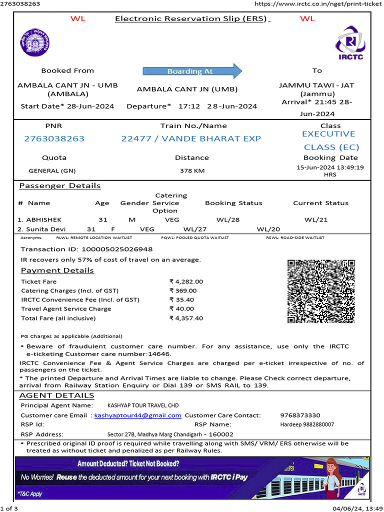 Abhishek - Umb - Jat - 16.06.2024 | PDF | Service Industries | Transport