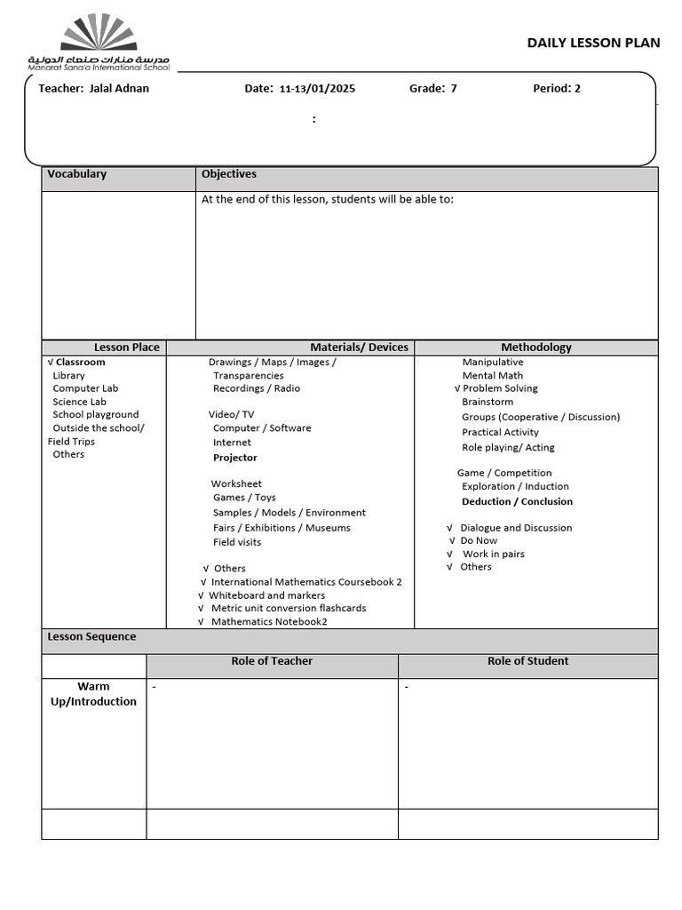 Math Daily Lesson Plan g7 (11-13 | PDF | Polynomial | Mathematics