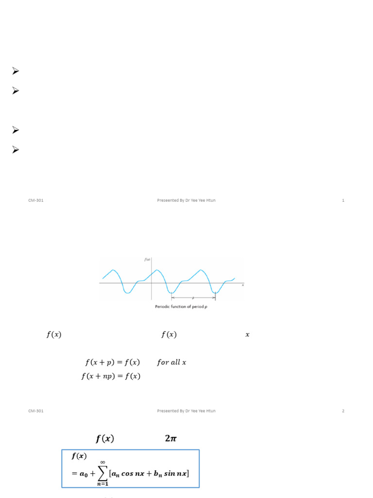Fourier Series Pdf Fourier Series Trigonometric Functions