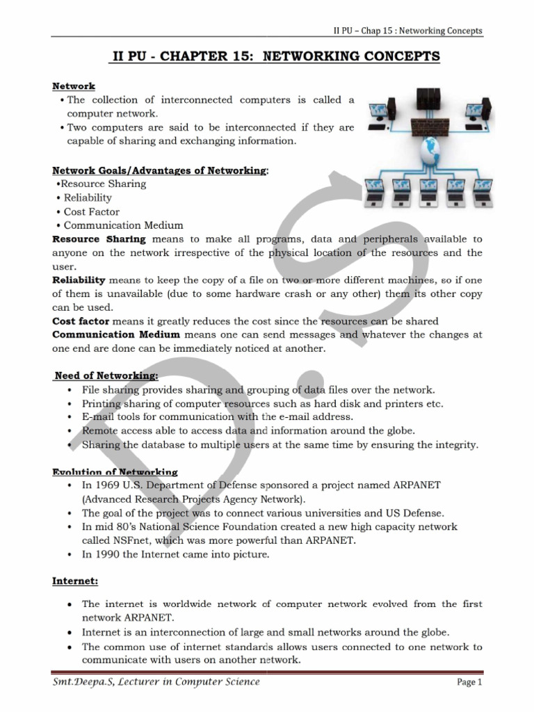 II Pu -Chap 15 -Networking Concepts - New1 | PDF