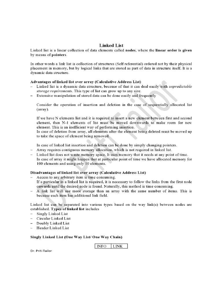 Linked List | PDF
