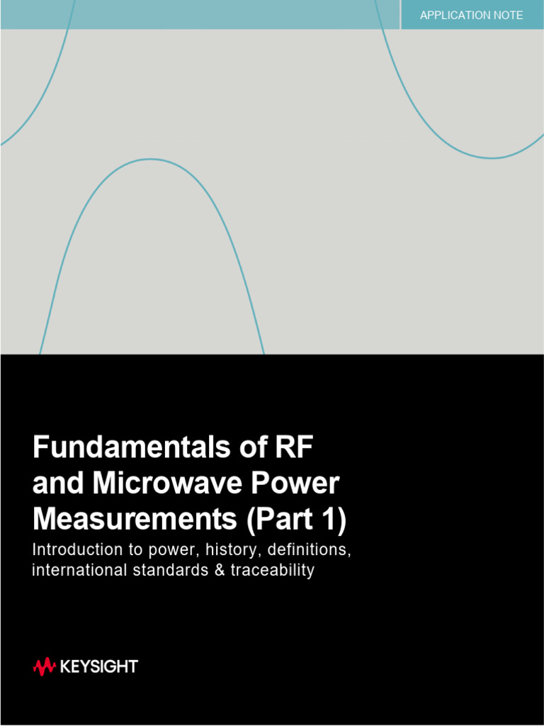 Fundamentals of RF and Microwave Measurements | PDF | Decibel | Power ...