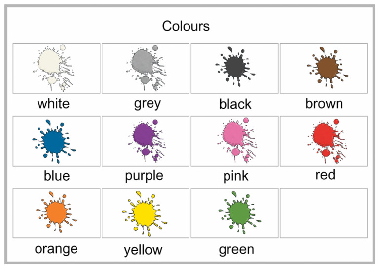 Picture Dictionary, Colours 11 | PDF