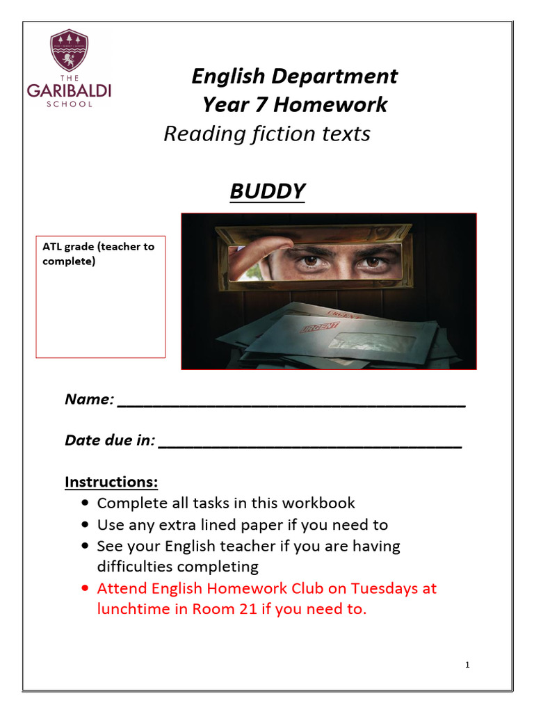 Yr7 Buddy Booklet Final Version HT2 | PDF