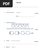 Corbettmaths Square Numbers Questions | PDF