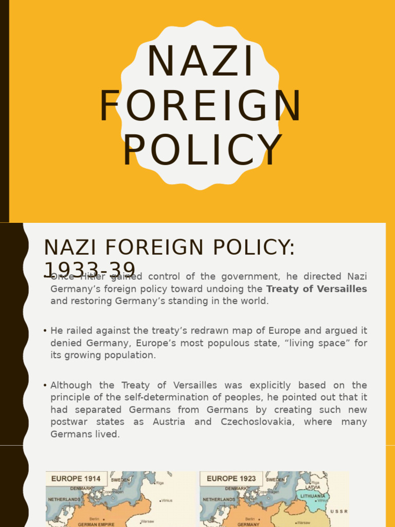 Nazi Foreign Policy and Aggression 1933-39 | PDF | Nazi Germany | Adolf ...