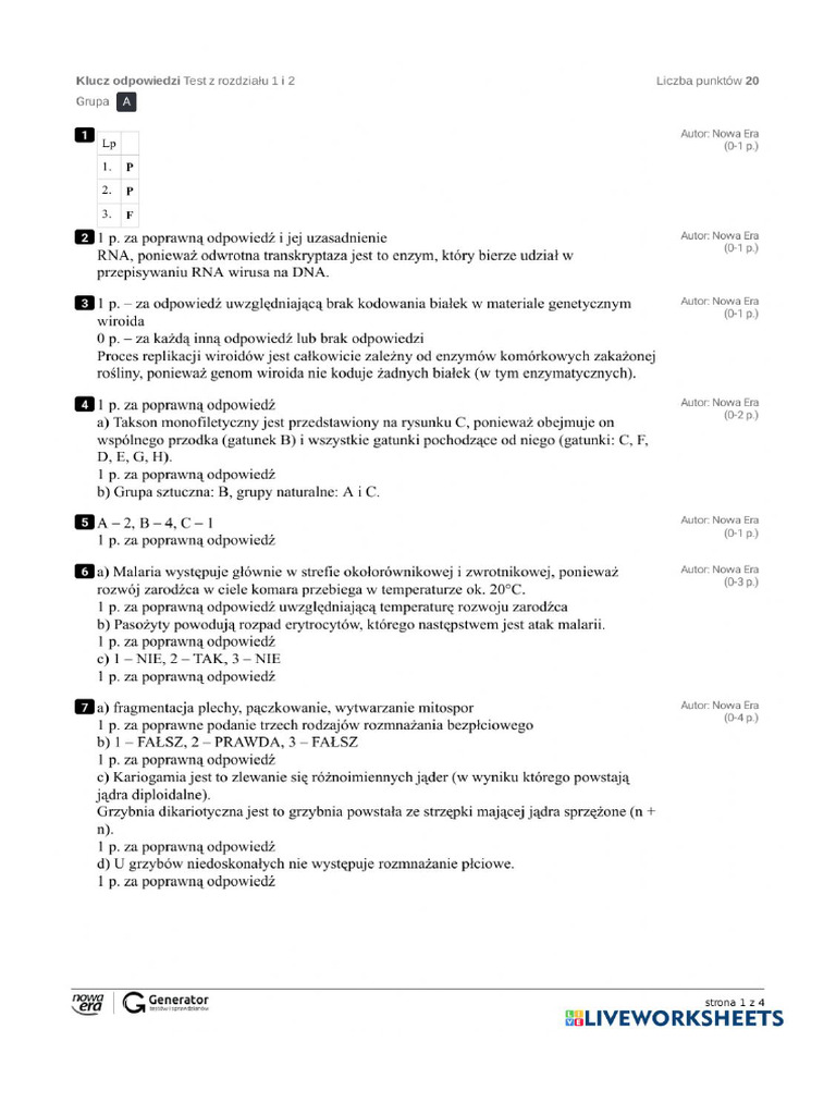 Biologia Szkoła Średnia | PDF
