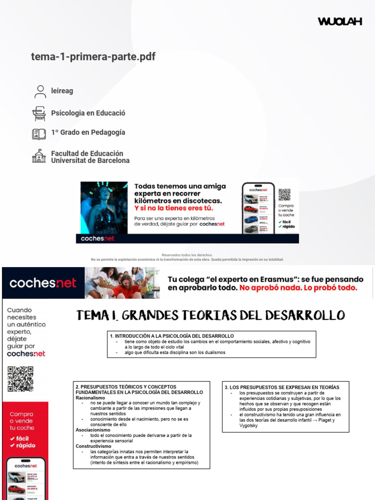 Wuolah Free Tema 1 Primera Parte | PDF