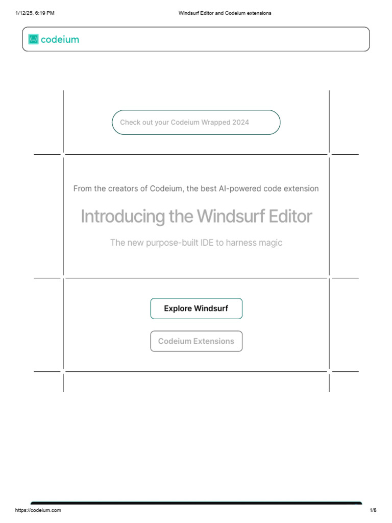 Windsurf Editor and Codeium Extensions | PDF | Computing | Software