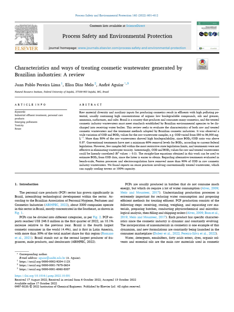 10.1016 J.psep.2022.10.031 Cem7 | PDF | Water Pollution | Pollution