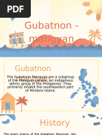 Hanunuo Mangyan Culture and Traditions | PDF