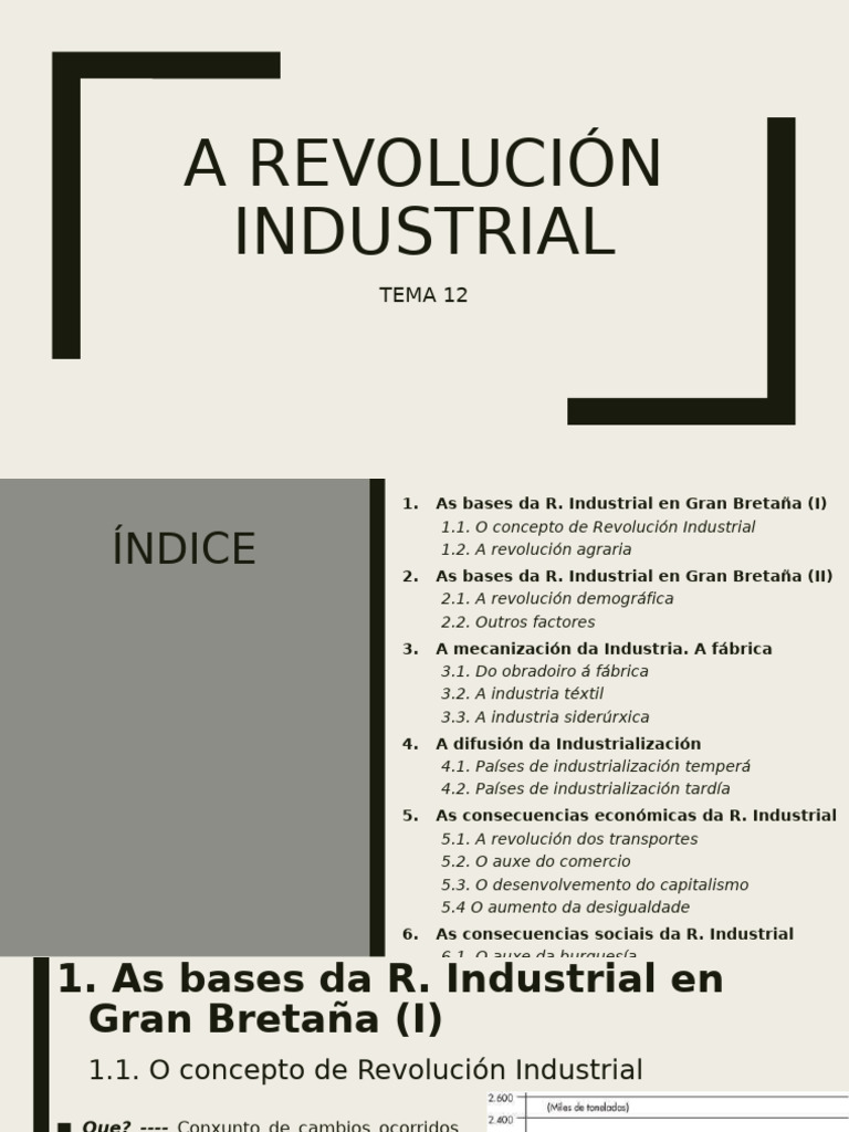 Tema 12. A Revoluciã N Industrial | PDF