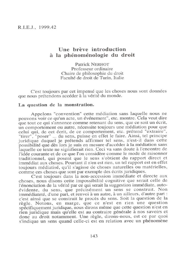 une-breve-introduction-a-la-phenomenologie-du-droit | PDF
