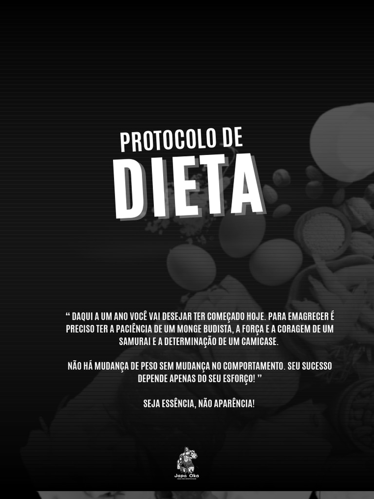 Protocolo de Dieta - PDF 4 Atual | PDF | Culinária | Alimentos