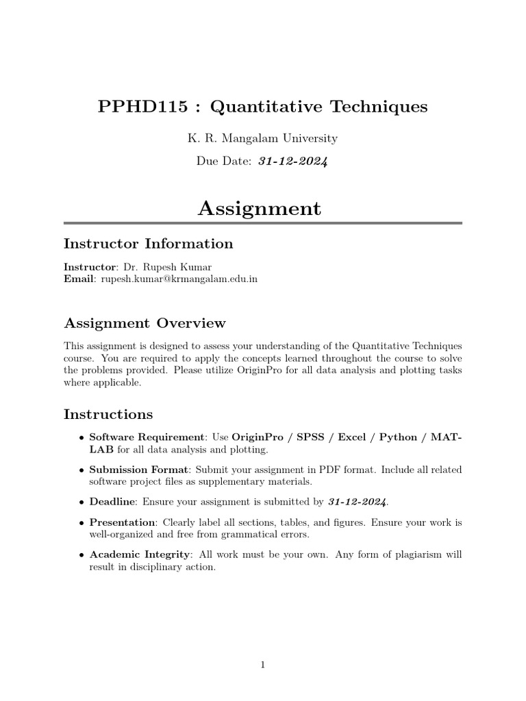 QT Assignment (1) | PDF | Regression Analysis | Data Analysis