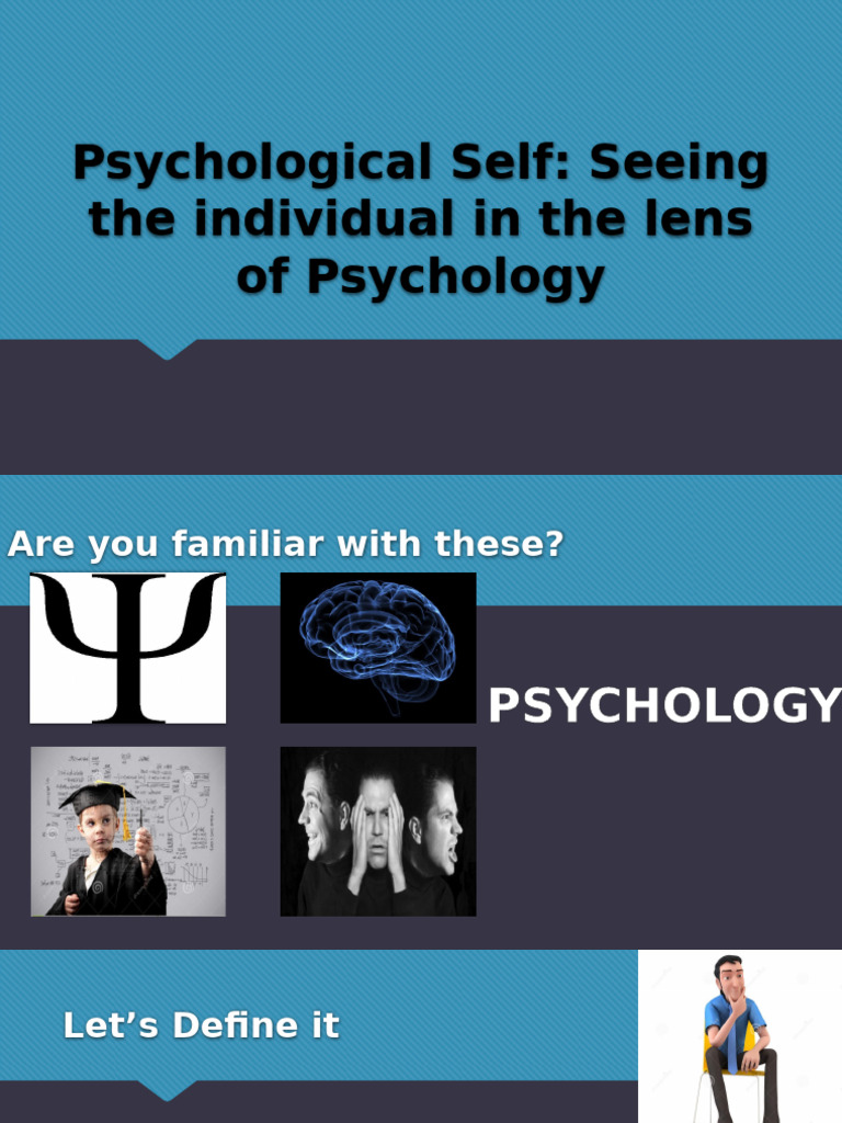 Understanding Psychological Self and Personality | PDF | Self ...