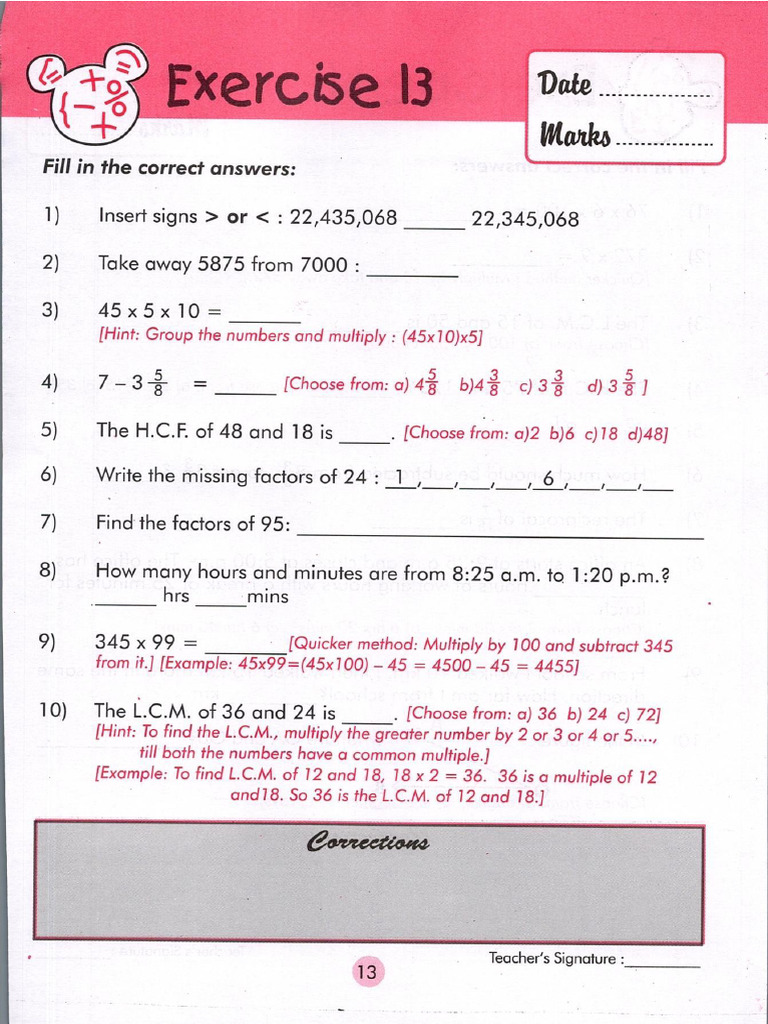 Class 5 Mental Maths-17 | PDF