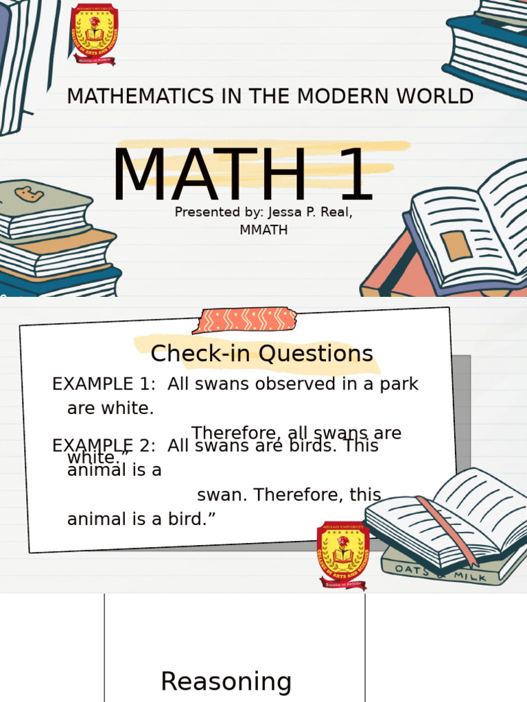 MATH-1-LESSON-3 | PDF | Inductive Reasoning | Deductive Reasoning