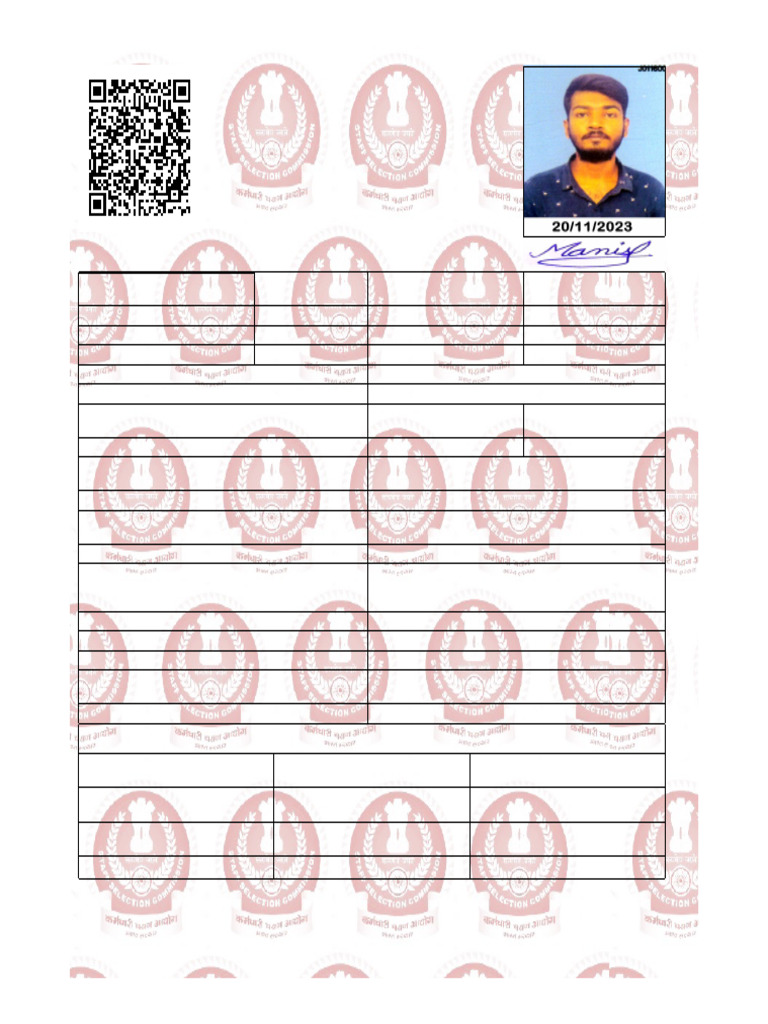 CAPF Constables Exam 2024 Application Form | PDF