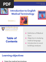 Basic Medical Terminology Overview | PDF | Grammar | Linguistic Morphology