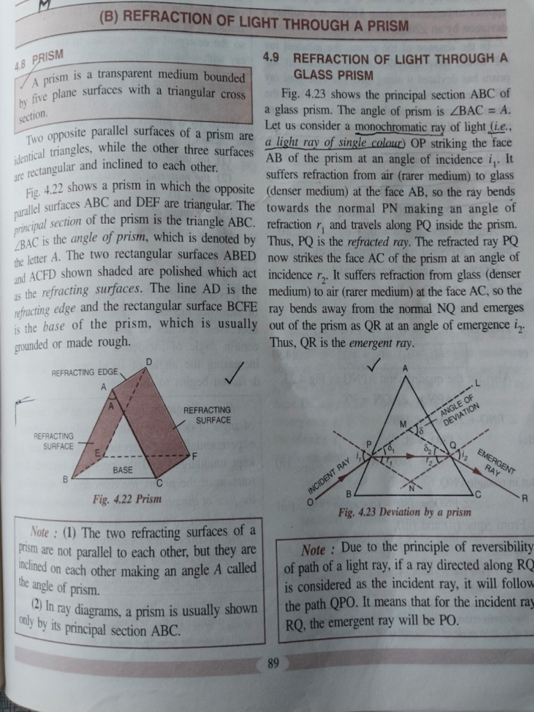 Refraction of Light Through Prism Part 2 | PDF | Refraction ...