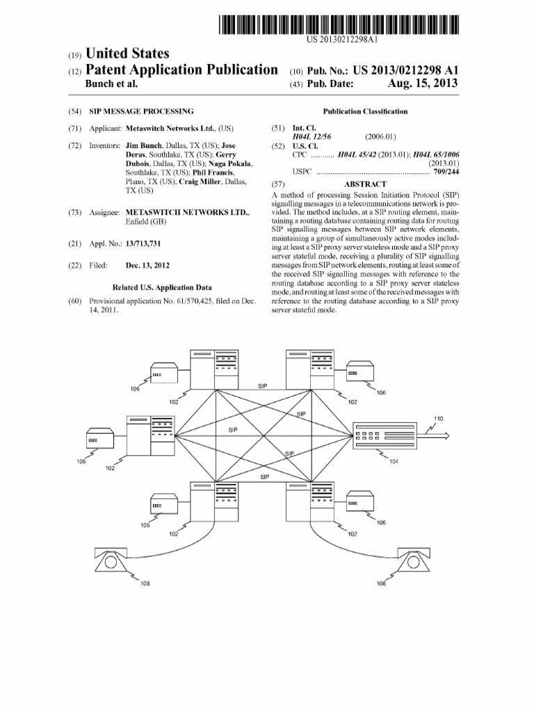SIP Message Processing Method | PDF | Session Initiation Protocol ...