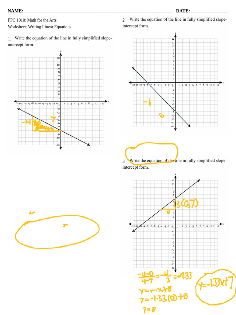 Math Slope | PDF