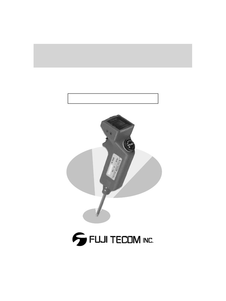 Fuji FSB-8D Sound Detector Manual | PDF | Detector (Radio) | Amplifier