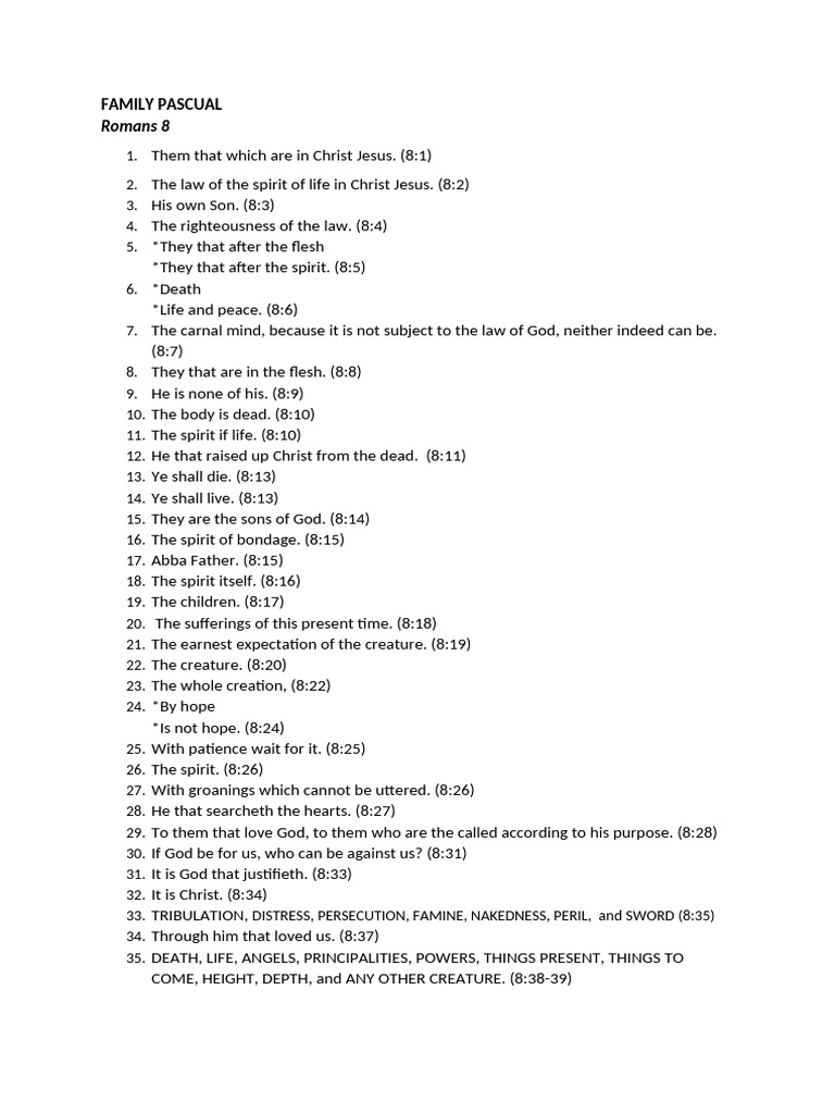 Romans 8 | PDF