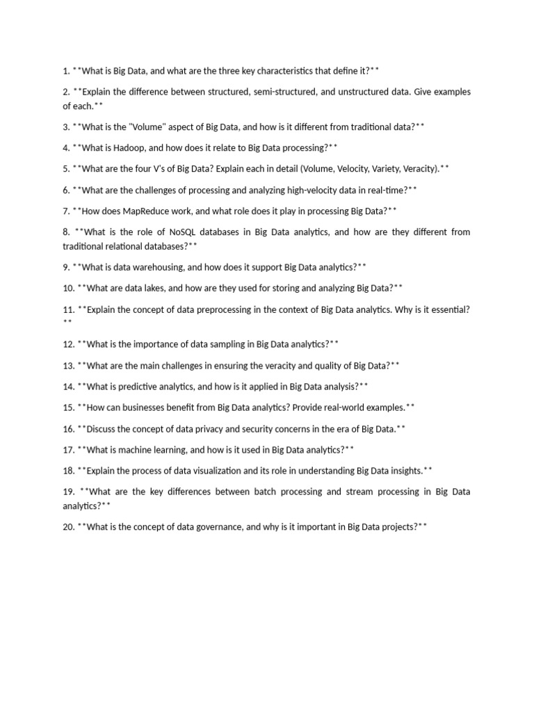 BDA imp question | PDF