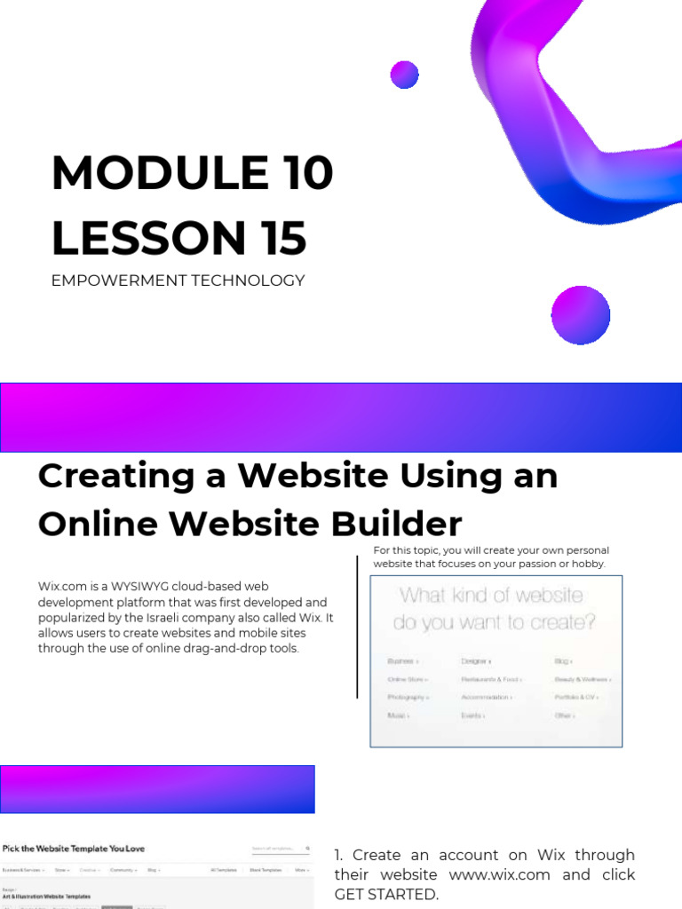 Emptech Module 10 Lesson 15 | PDF