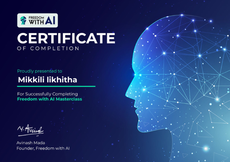 Mikkili likhitha - Certificate | PDF